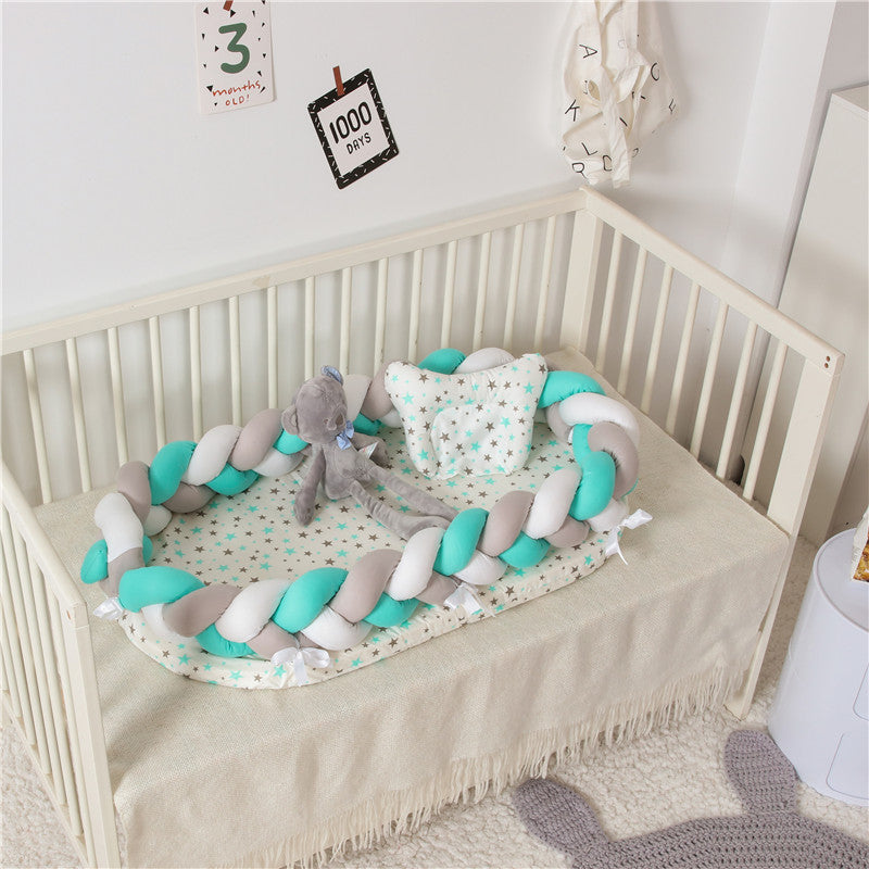 Braided Mallow Baby Nest with Pillow – DenTheLion